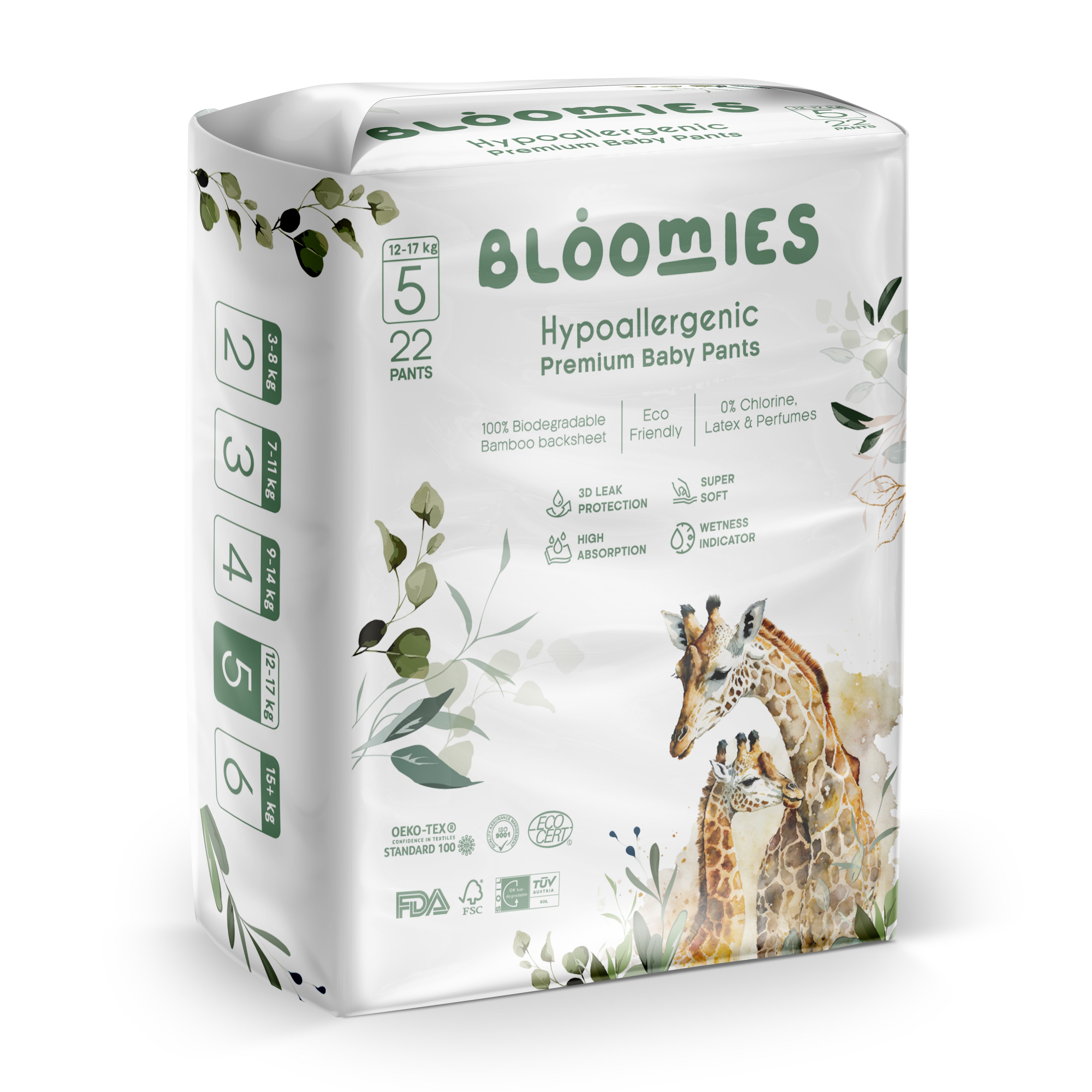 Bloomies Eco-friendly, Hypoallergenic, Bamboo Baby Diapers & Pants ...