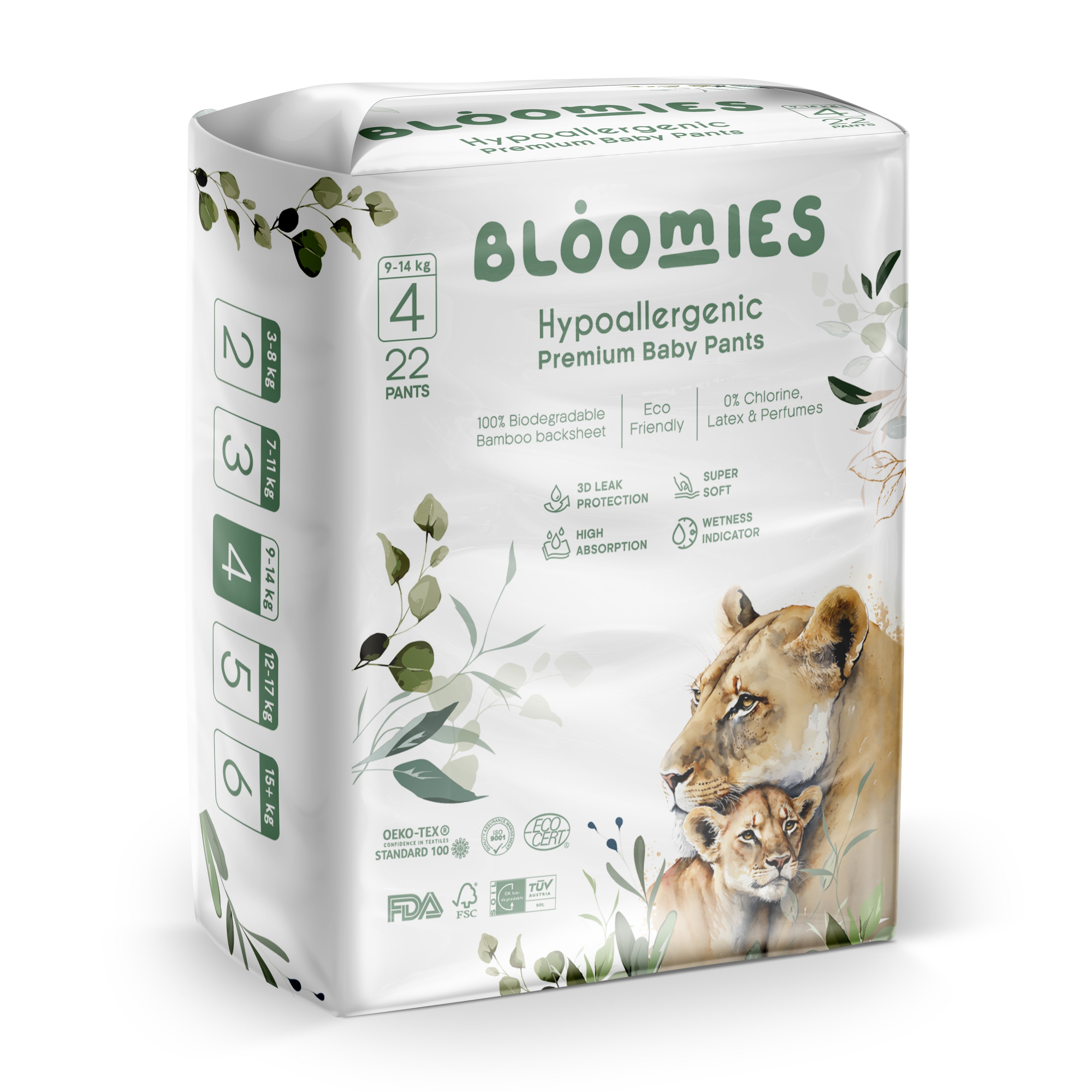 Bloomies Eco-friendly, Hypoallergenic, Bamboo Baby Diapers & Pants ...